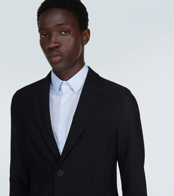 Giorgio Armani Icon Single-breasted Blazer - Black