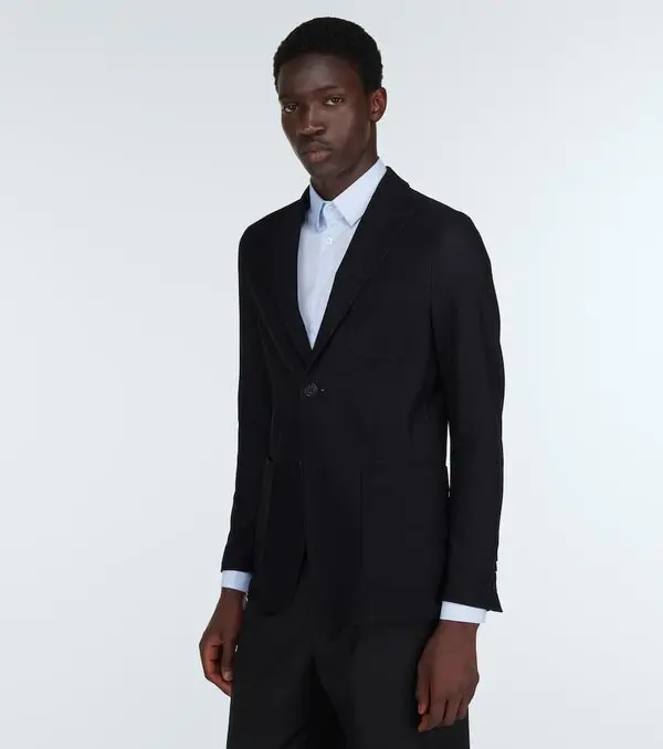 Giorgio Armani Icon Single-breasted Blazer - Black
