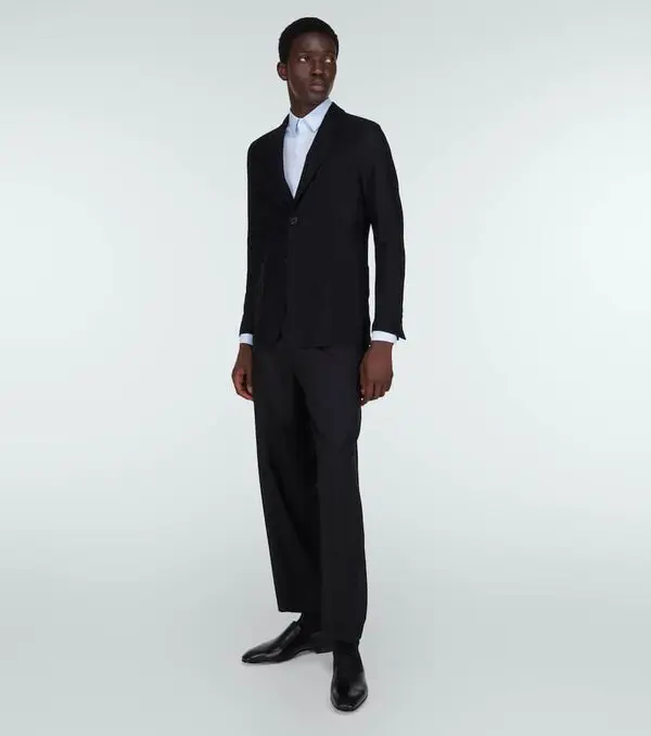 Giorgio Armani Icon Single-breasted Blazer - Black