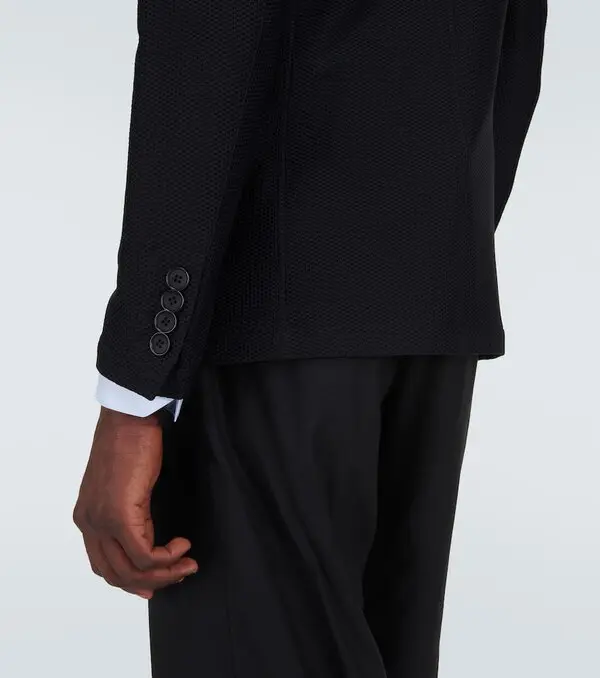 Giorgio Armani Icon Single-breasted Blazer - Black