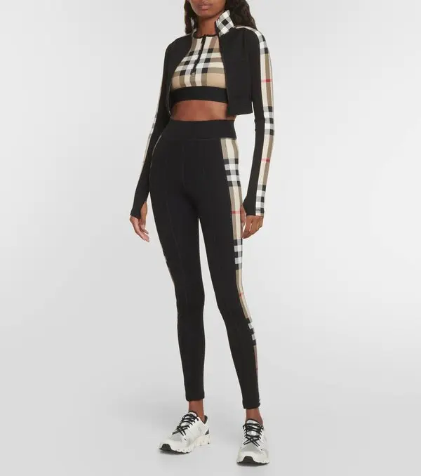 Burberry Check Technical Jersey Track Jacket