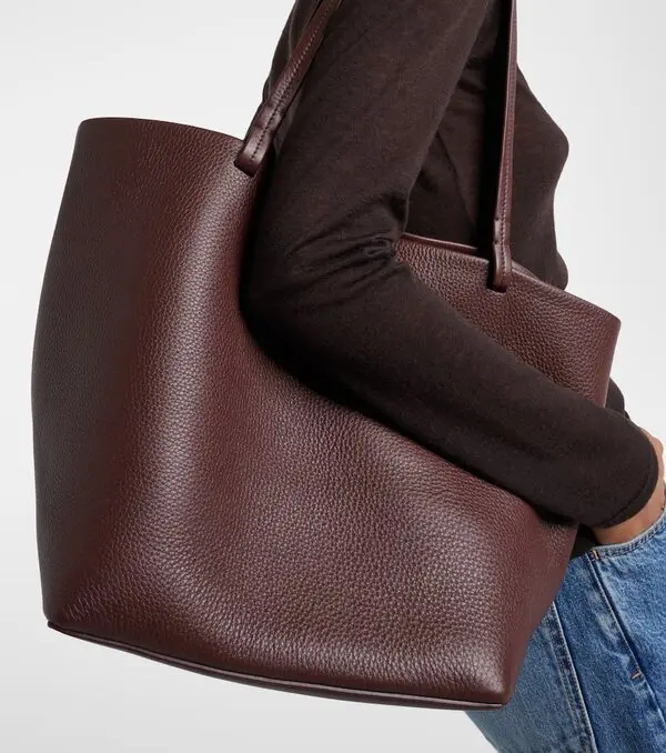 THE ROW Park Three Leather Tote Bag