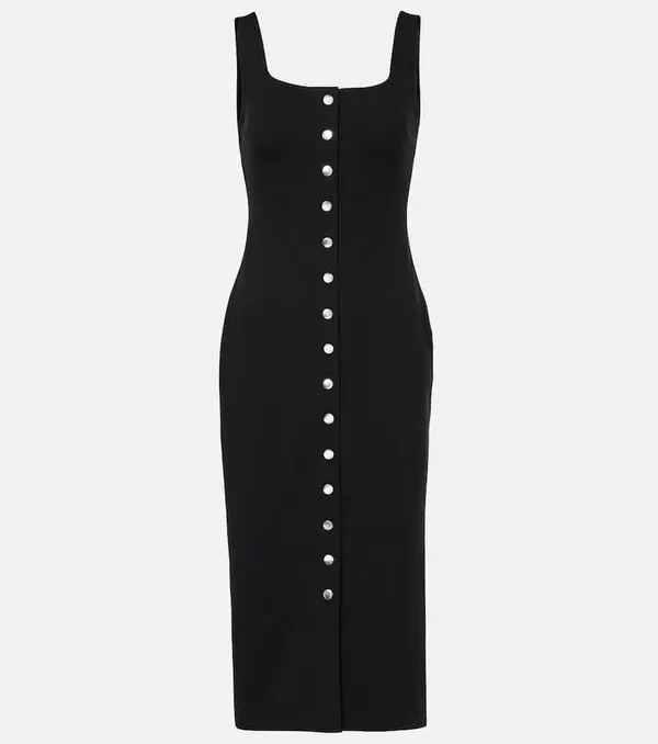 Staud Domani Midi Dress - Black