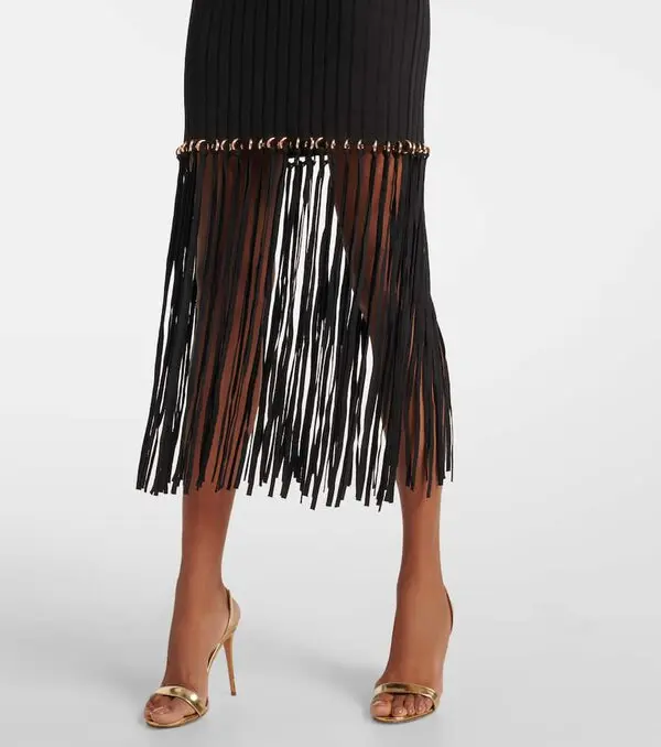 Simkhai Sharron Fringed Midi Dress