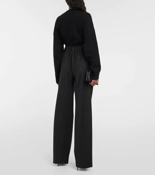 Dolce & Gabbana Wool-blend Wide-leg Trousers