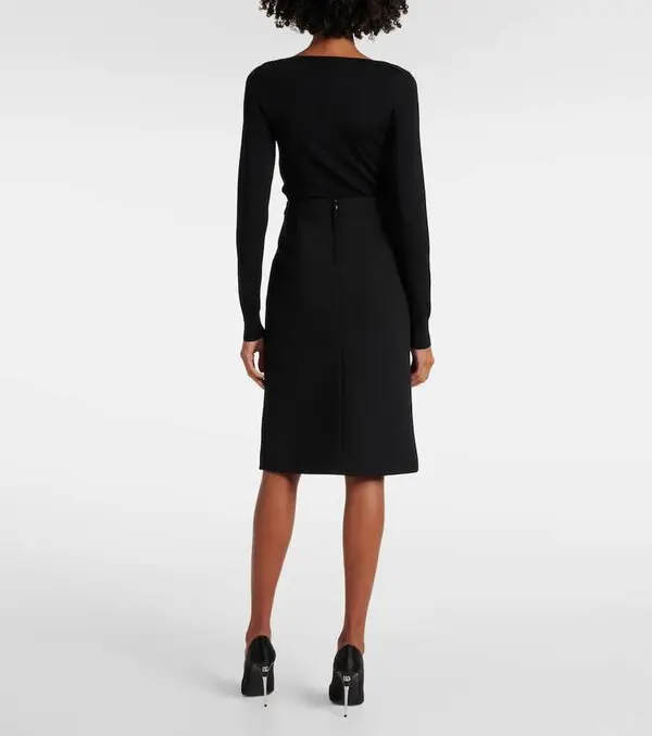 Dolce & Gabbana Wool-blend Pencil Skirt