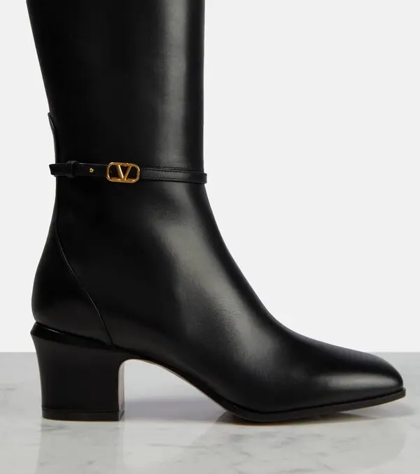 Valentino Garavani Leather Knee-high Boots