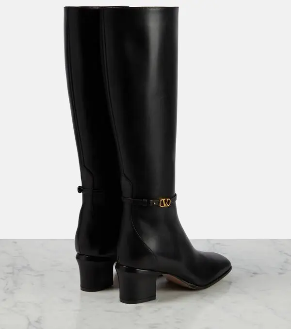 Valentino Garavani Leather Knee-high Boots