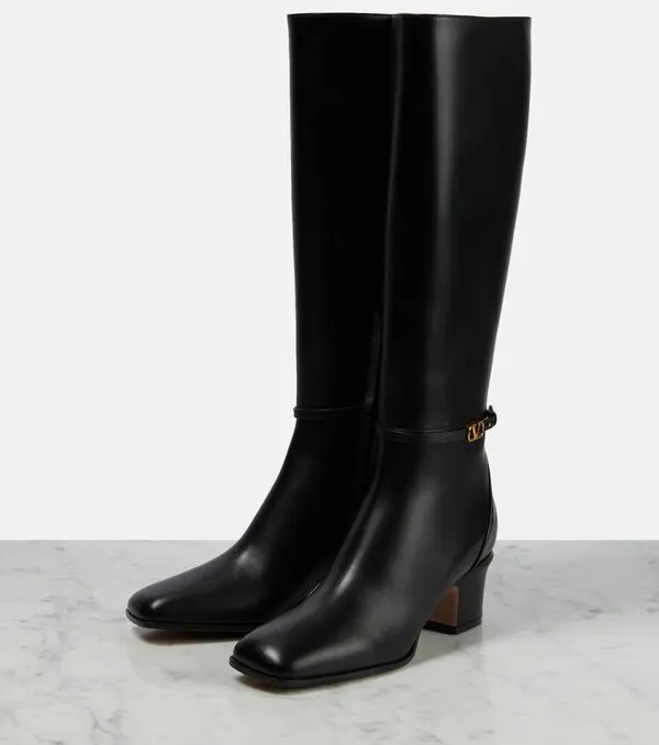 Valentino Garavani Leather Knee-high Boots