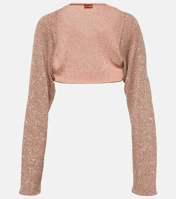 Altuzarra Alimia Metallic Knit Shrug