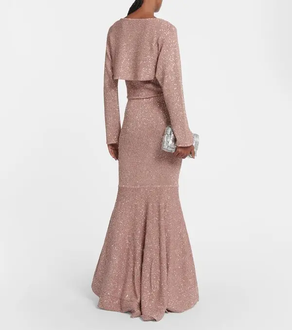 Altuzarra Alimia Metallic Knit Shrug
