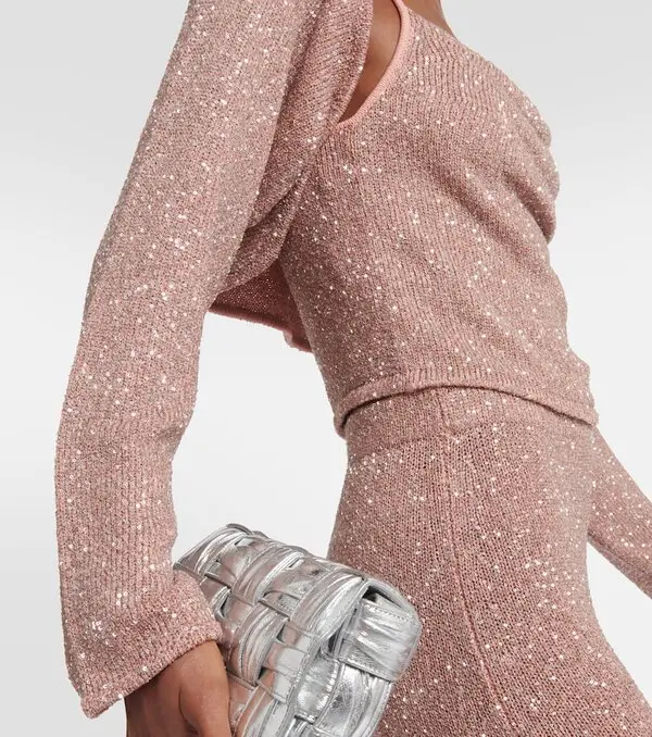 Altuzarra Alimia Metallic Knit Shrug