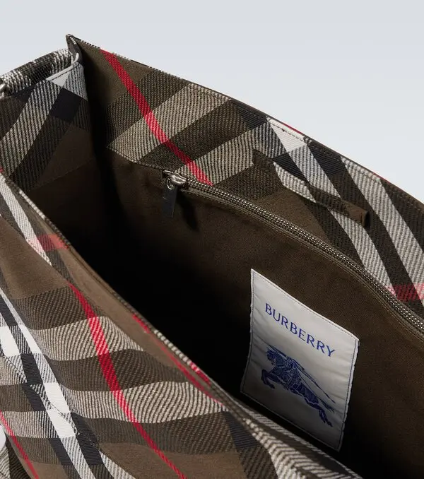 Burberry Medium Check Tote Bag