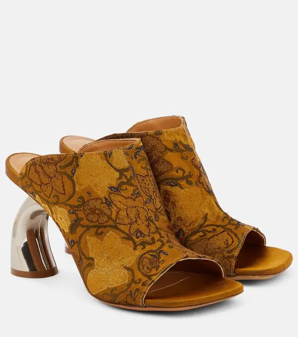 Dries Van Noten Floral Mules