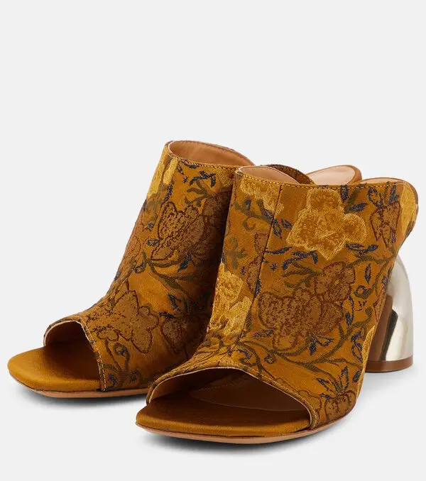 Dries Van Noten Floral Mules