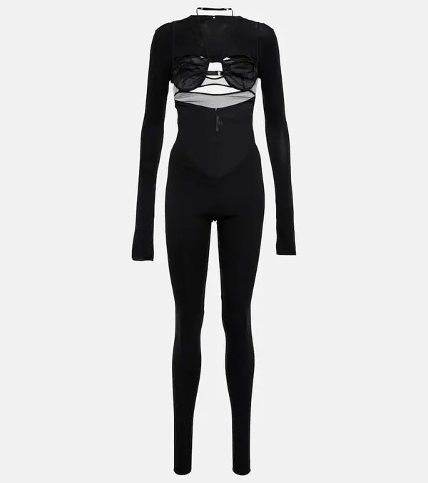 NENSI DOJAKA Cutout Paneled Jumpsuit - Black
