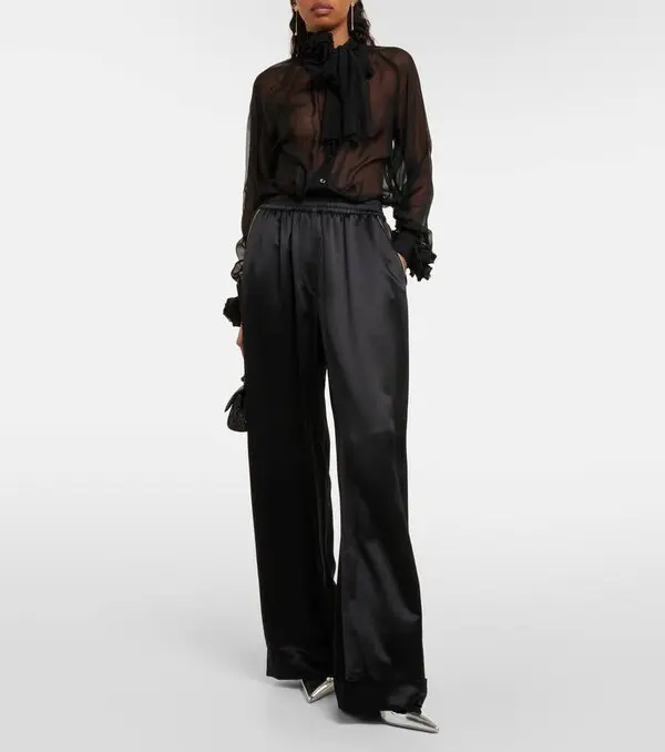 Dolce & Gabbana High-rise Wide-leg Pants