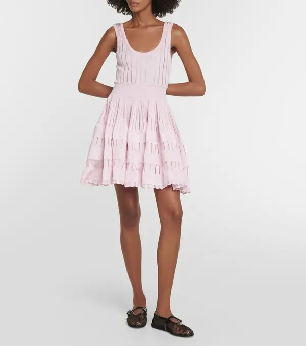 Alaïa Crinoline Mini Dress - Pink