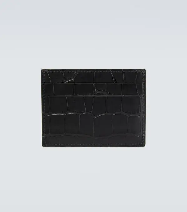 Balenciaga Cash Cardholder With Logo - Black