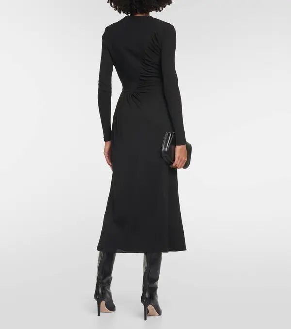 Tory Burch Ruched Midi Dress