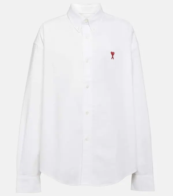 AMI Paris De Coeur Cotton Poplin Shirt