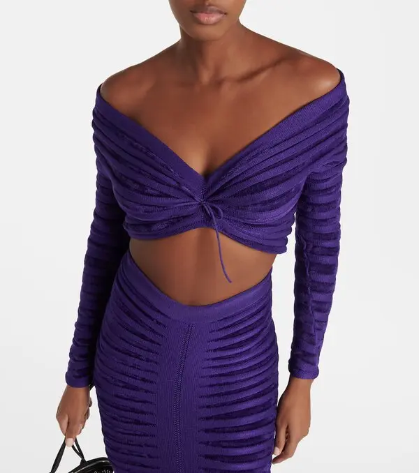 Alaïa Off-shoulder Cinched Top
