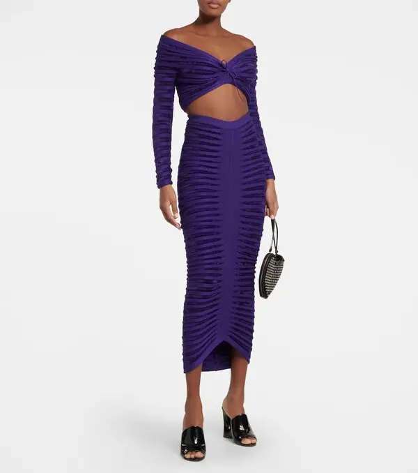 Alaïa Off-shoulder Cinched Top