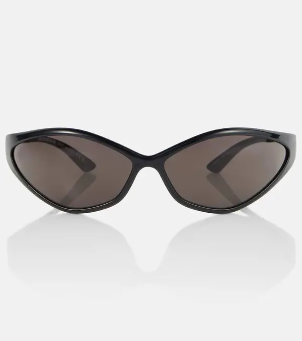 Balenciaga 90s Oval Sunglasses - Black