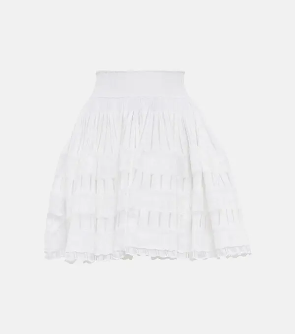 Alaïa Crinoline Pleated Miniskirt