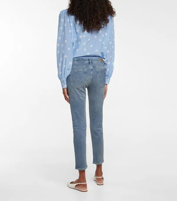 Ag Prima Crop Mid-rise Skinny Jeans