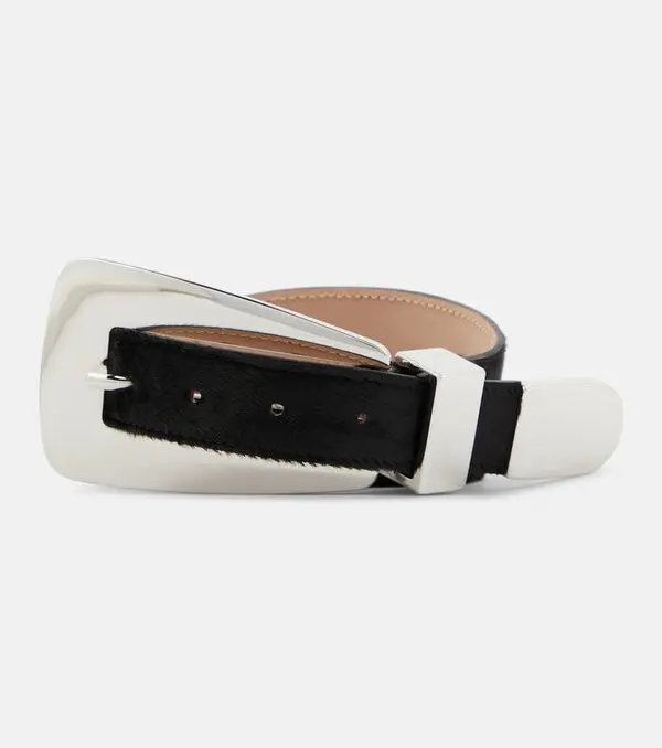 Khaite Lucca Leather Belt - Black
