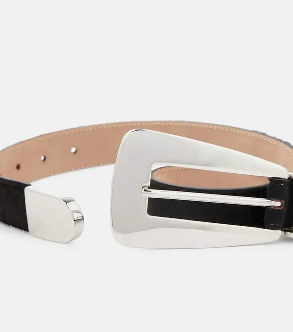 Khaite Lucca Leather Belt - Black