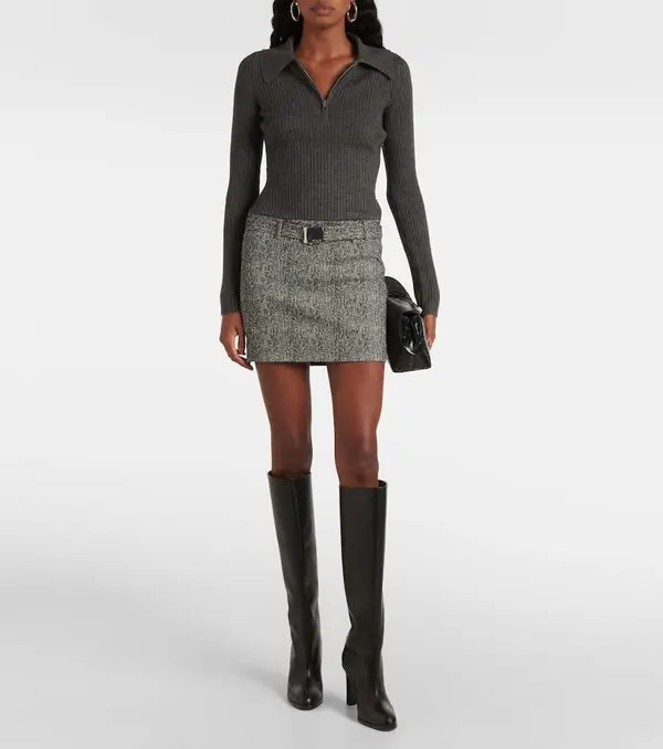 Staud Platt Belted Minidress