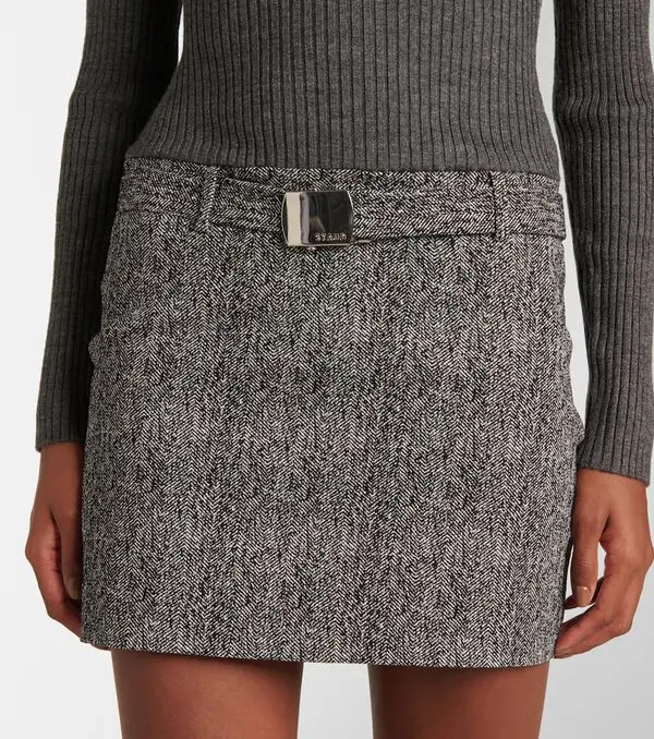 Staud Platt Belted Minidress