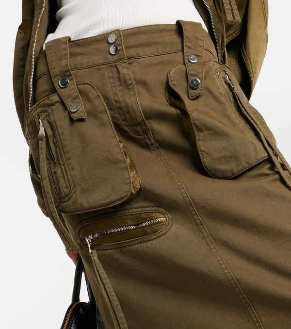 Blumarine Cargo Maxi Skirt - Brown