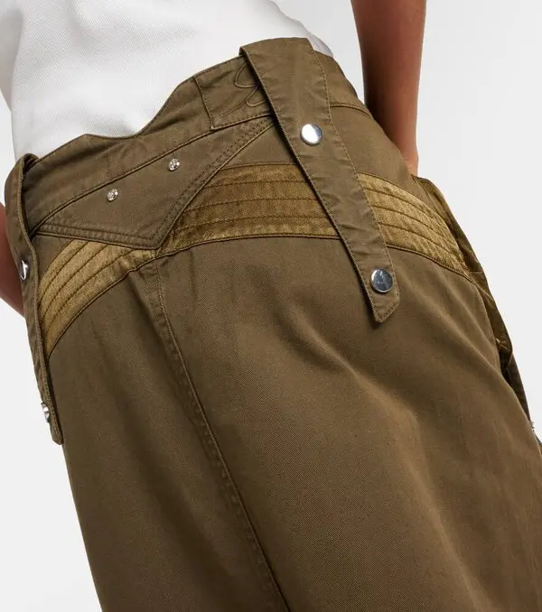 Blumarine Cargo Maxi Skirt - Brown