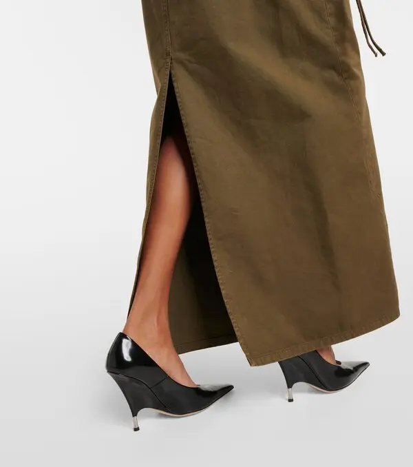 Blumarine Cargo Maxi Skirt - Brown
