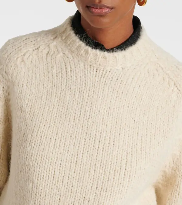 JIL SANDER Mohair And Wool-blend Sweater - White