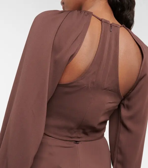 Christopher Esber Ruched Crop Top