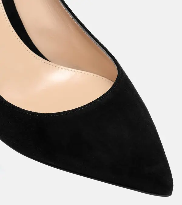 GIANVITO ROSSI 70 Suede Pumps - Black