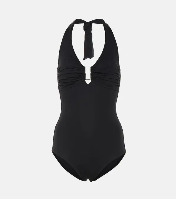 Melissa Odabash Tampa Halterneck Swimsuit - Black