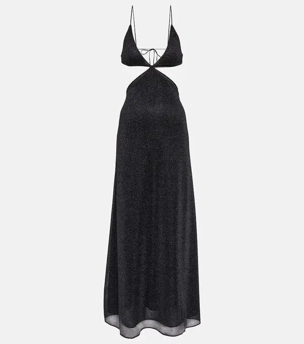 Oseree Lumiere Cut Out Dress - Black
