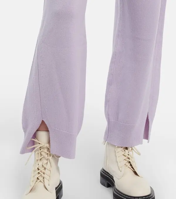 BARRIE Cashmere Tapered Pants - Purple