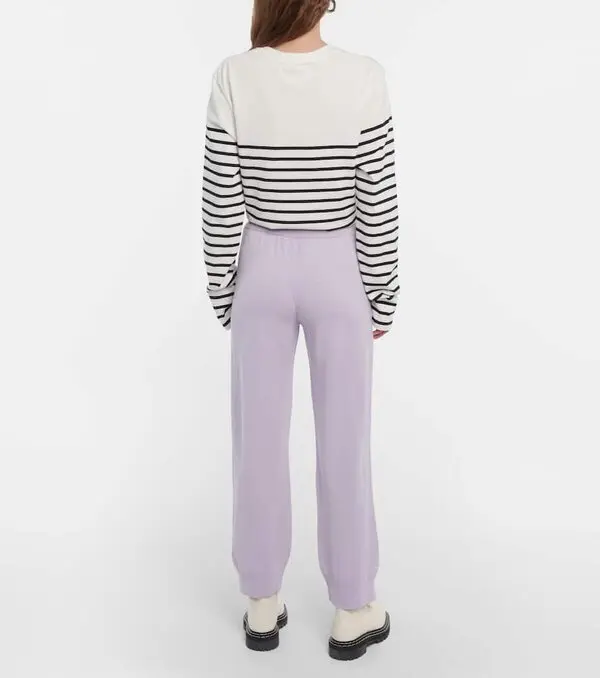 BARRIE Cashmere Tapered Pants - Purple