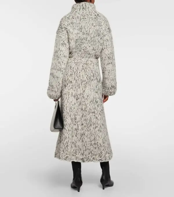 JOSEPH Wool-blend Midi Skirt