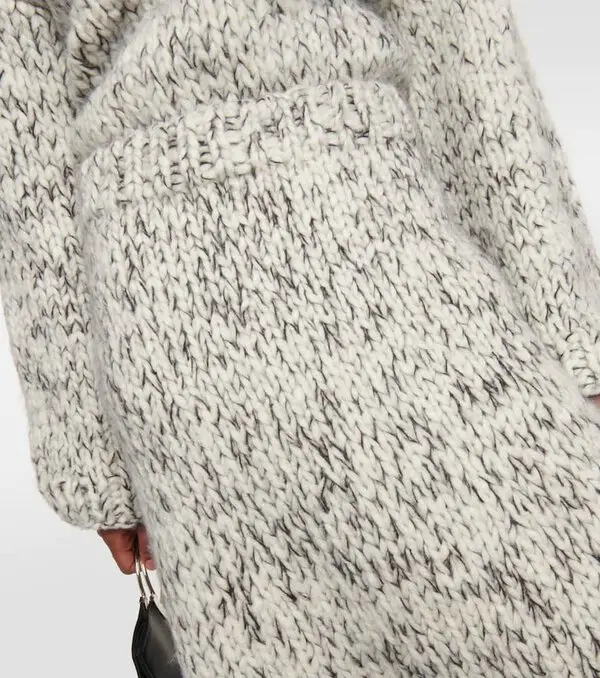 JOSEPH Wool-blend Midi Skirt