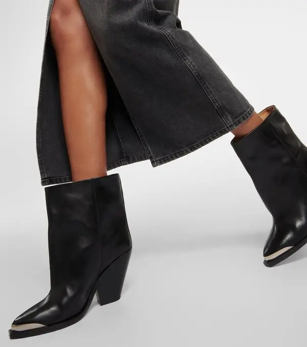 Isabel Marant Étoile Ladel Leather Ankle Boots