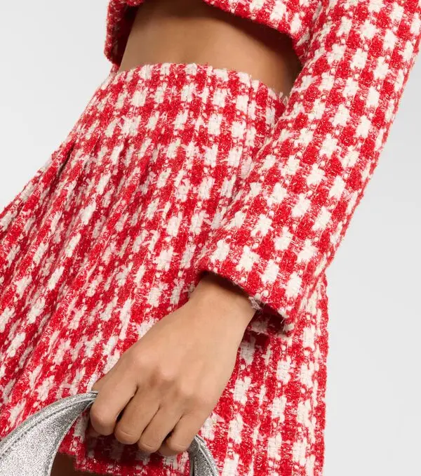 SELF-PORTRAIT Houndstooth Bouclé Jacket