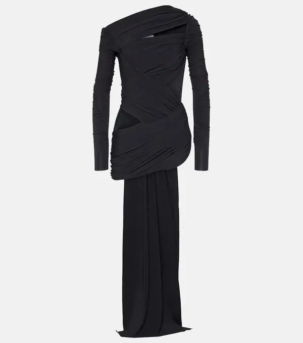 Attico Asymmetrical Draped Top