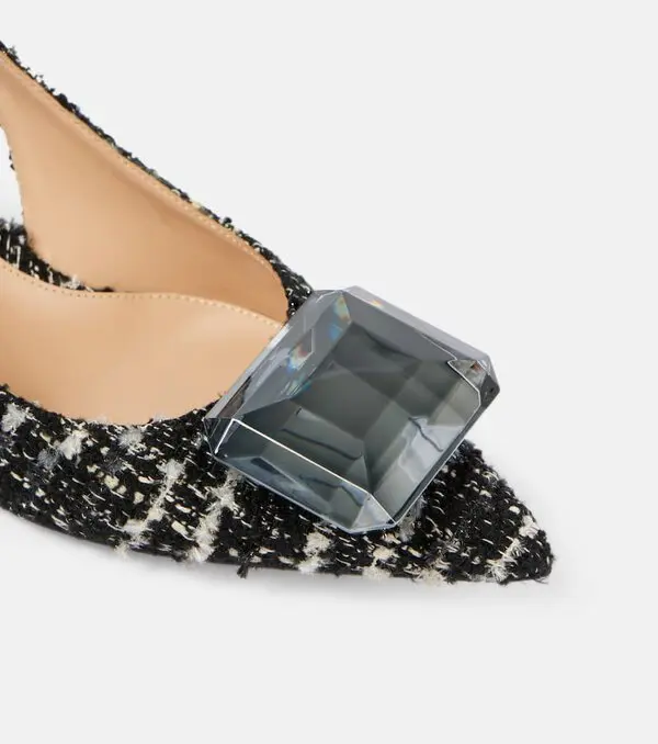 GIANVITO ROSSI Jaipur 55 Boucle Slingback Pumps